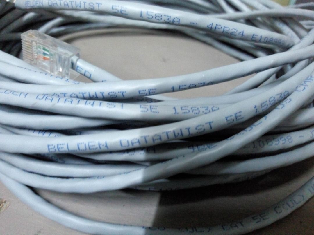 15-METER BELDEN CAT5E UTP CABLE - READY TO USE, Computers & Tech, Parts ...