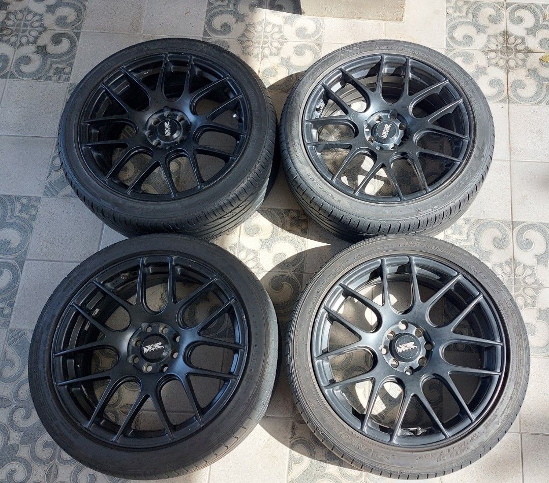 17" XXR Black Mags 4Holes w/ Lexani Tires on Carousell