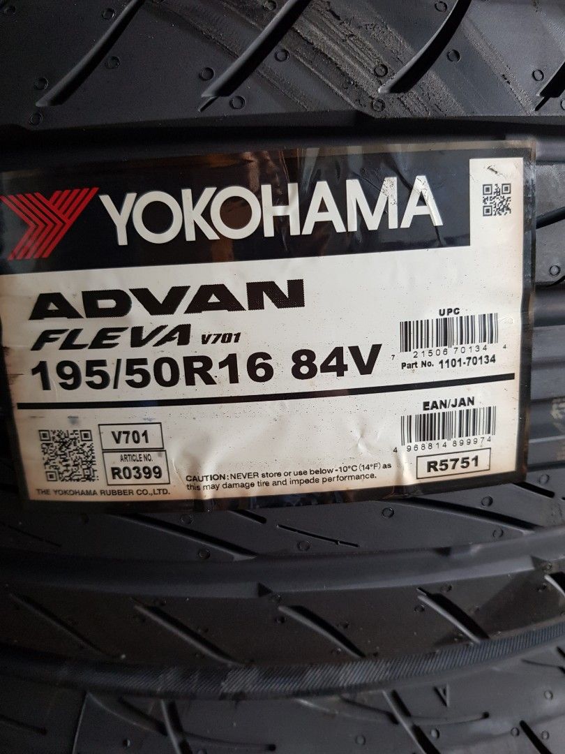 195 50 16 Yokohama V701 Tyres, Car Accessories, Tyres & Rims on Carousell