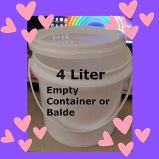 4 Liter Empty container, balde, bucket, pail on Carousell