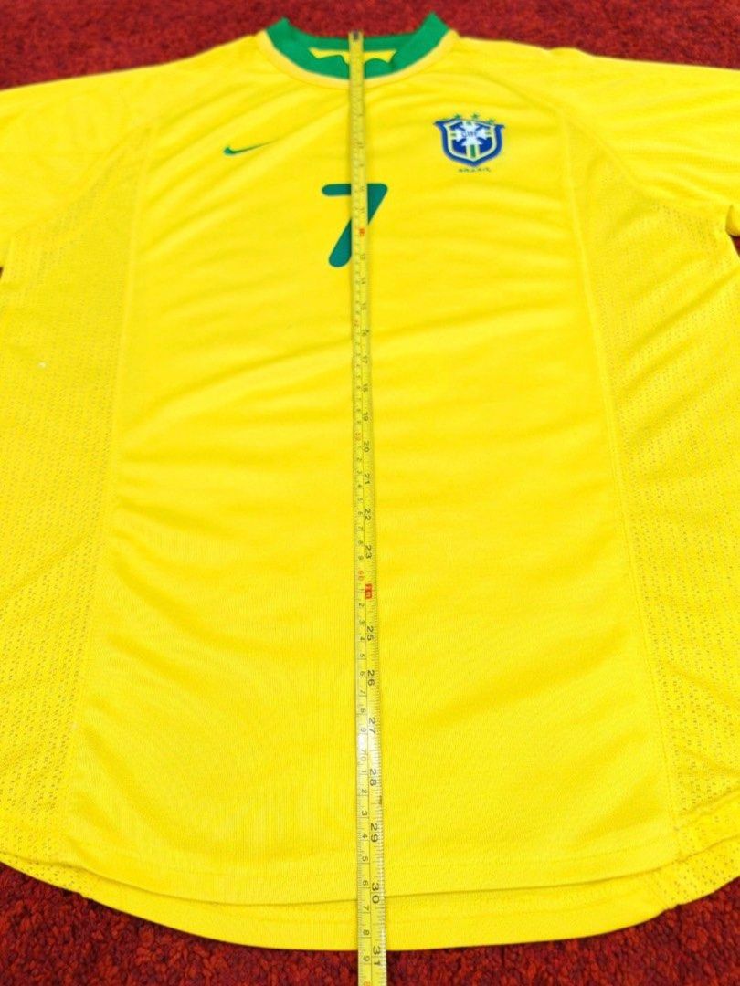 #7 EDMUNDO BRAZIL HOME 2000 NIKE soccer/football jersey/kit rare/retro ...