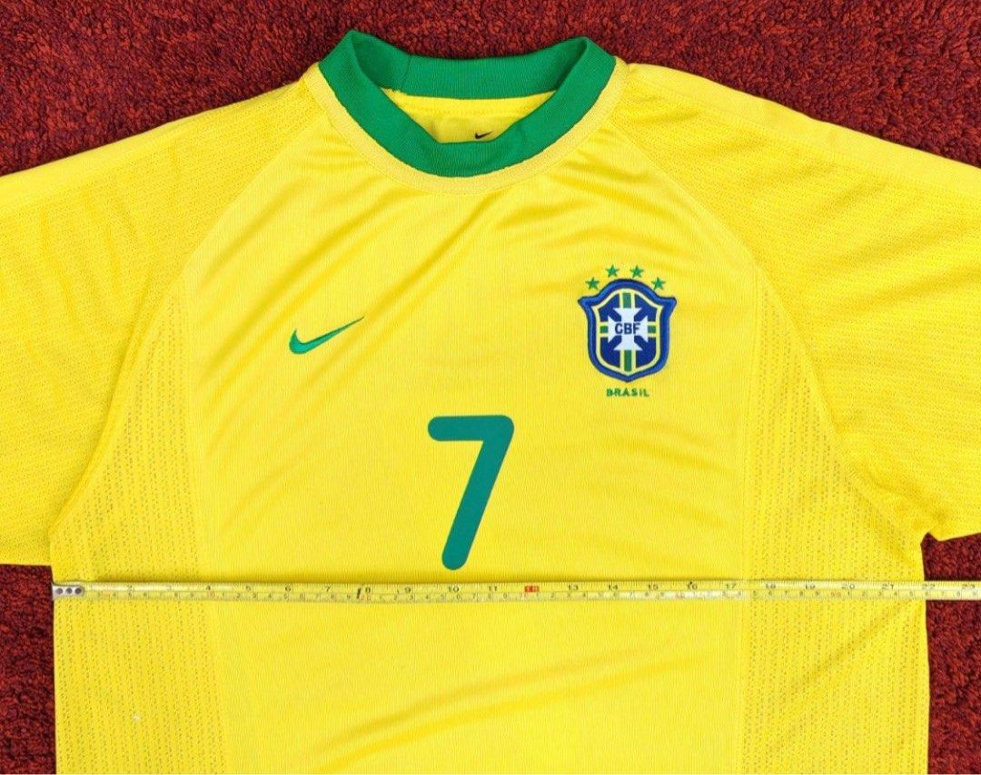 #7 EDMUNDO BRAZIL HOME 2000 NIKE soccer/football jersey/kit rare/retro ...