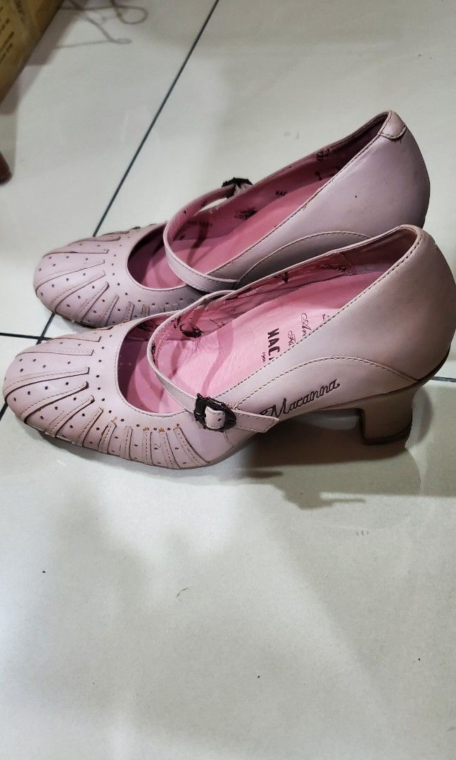 二手 義大利製 MACANNA 麥肯納 麥坎納 跟鞋 尺寸37 跟高約7cm, 她的時尚, 鞋類, 跟鞋在旋轉拍賣