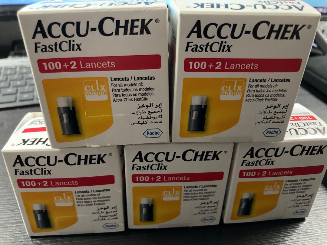 Accu-Chek FastClix 100+2 lancets, Health & Nutrition, Medical Supplies ...