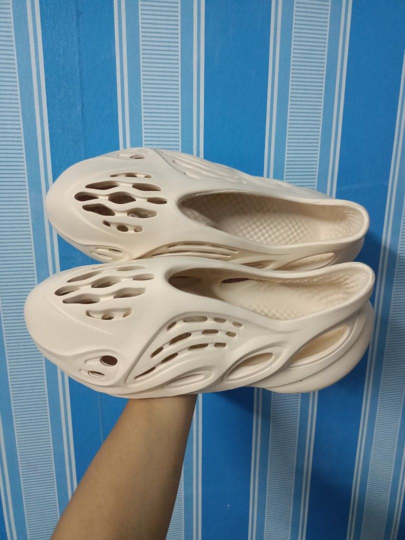 Addidas Foam Runner Cream Sneakers On Carousell