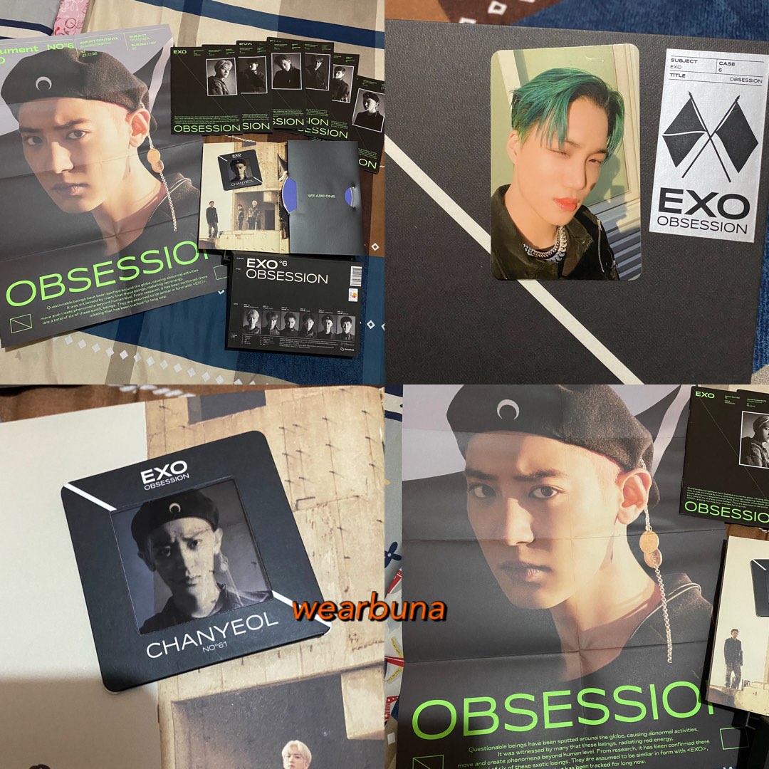 Album kpop exo obsession / exo album / exo-L / kpop album cd / album korea exo kai chanyeol ...
