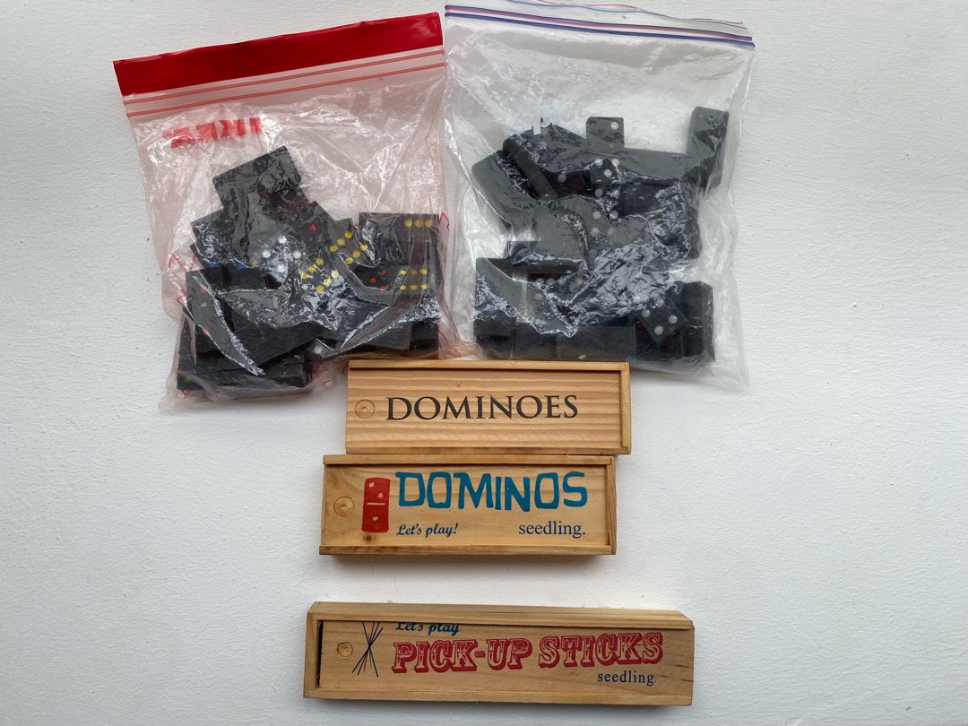 Assorted Dominos & Pick Up Sticks Game, Hobbies & Toys, Toys & Games on ...