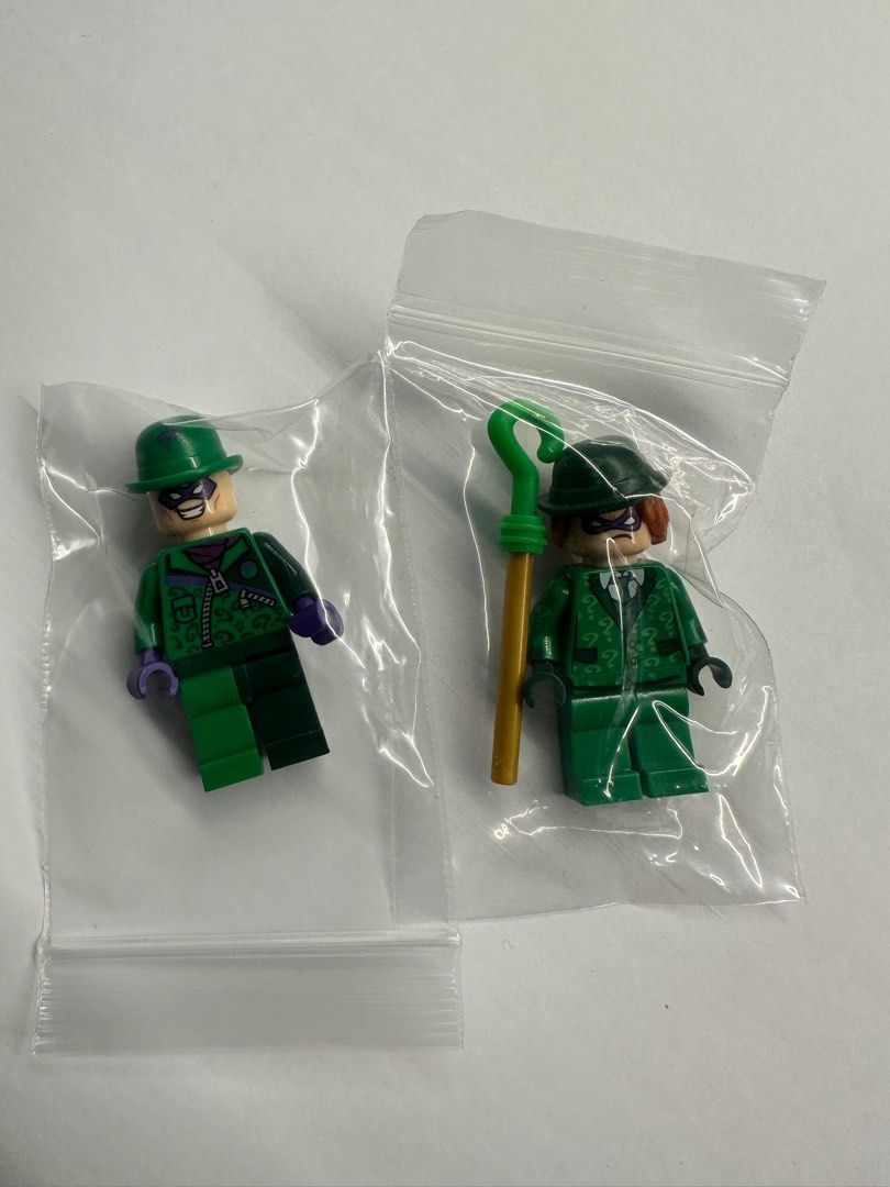 Authentic original Lego minifig riddler Villian riddles green bad guy ...