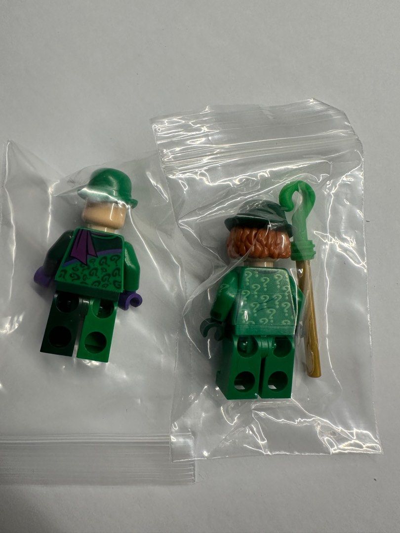 Authentic original Lego minifig riddler Villian riddles green bad guy ...