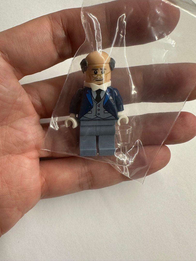Authentic original Lego minifig Alfred glass butler batman housekeeper ...