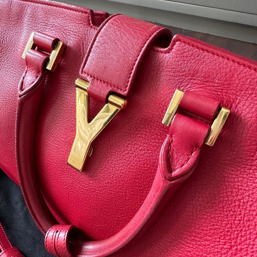 Authentic YSL Y cabas bag/tas saint laurent original/tas selempang ...