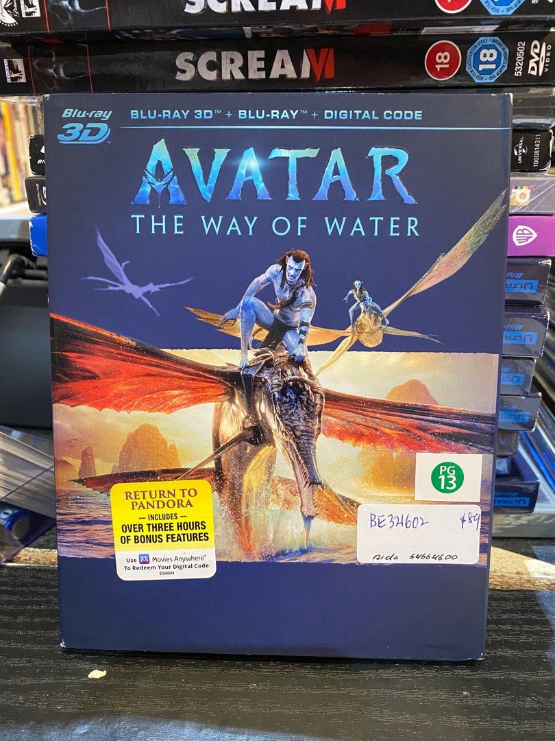AVATAR THE WAY OF WATER 3D+2D+DIGITAL, Hobbies & Toys, Music & Media ...