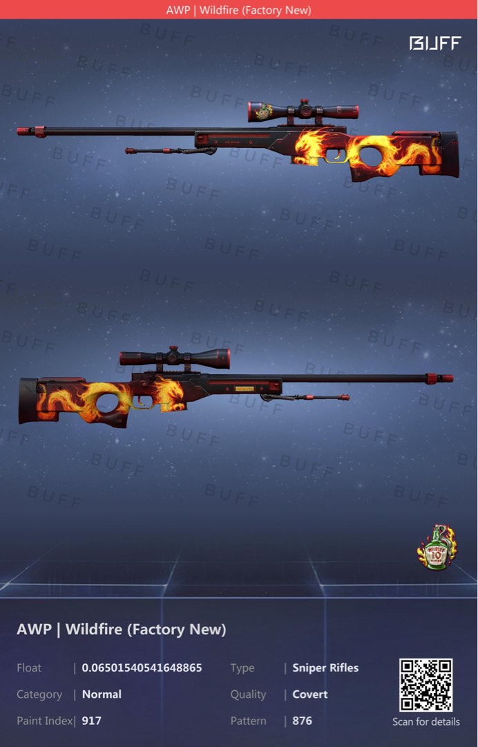AWP Wildfire FN CSGO, Video Gaming, Gaming Accessories, In-Game ...