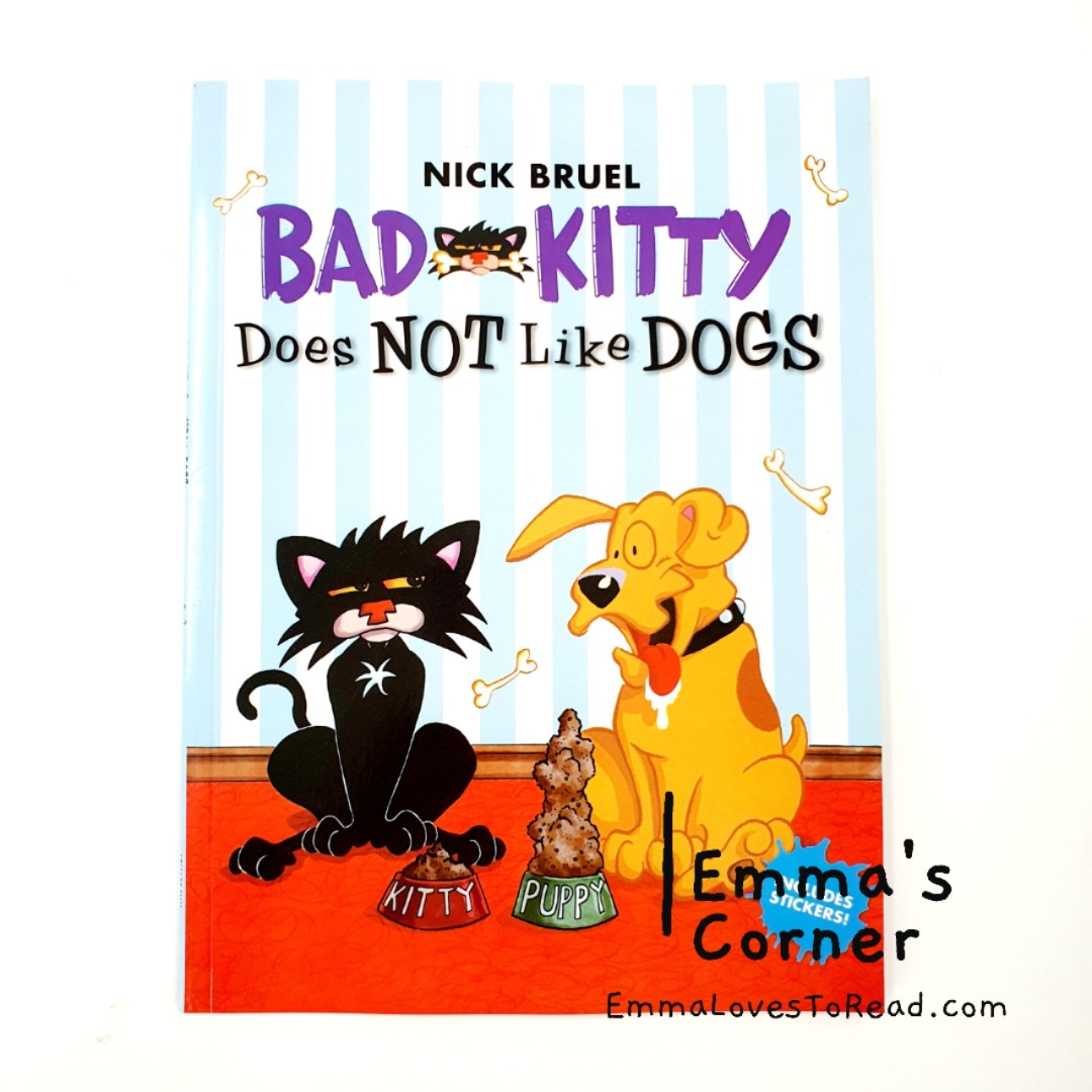 Bad Kitty Does Not Like Dogs by Nick Bruel Children Picture Book PB ...