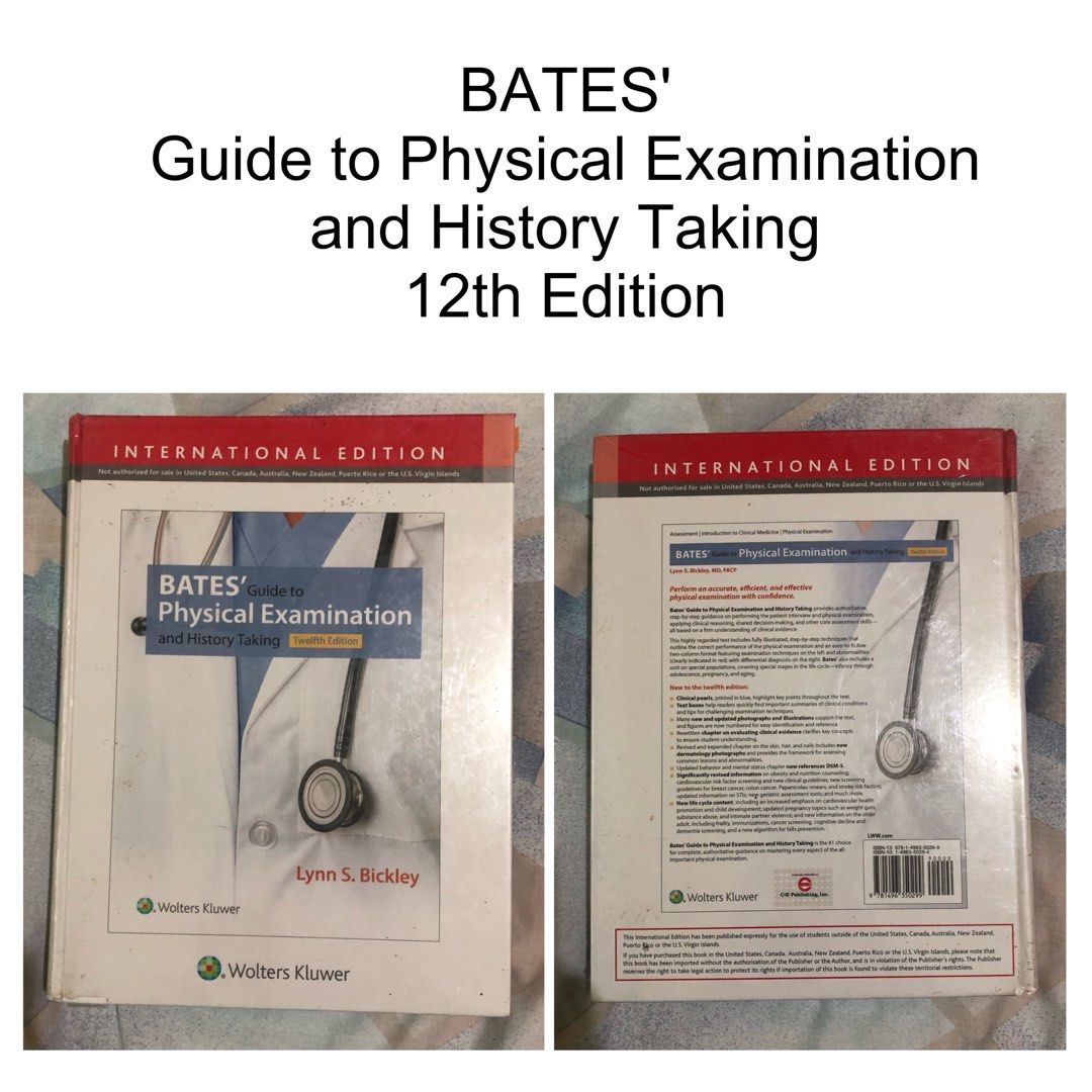 BATES' Guide to Physical Examination and History Taking 12th Edition ...