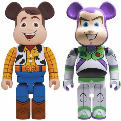 Bearbrick Disney Toy Story Woody and Buzz Lightyear 1000%, Hobbies ...