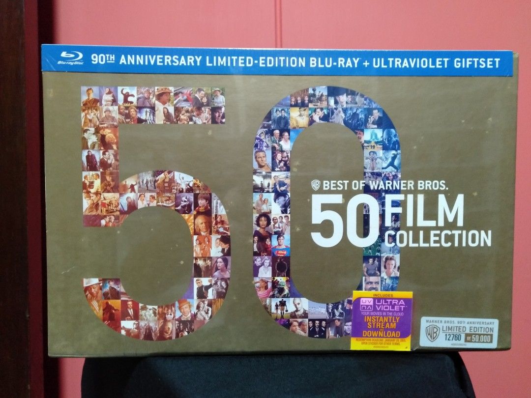 Best of Warner Bros 50 Film Collection Blu Rays (90th Anniversary ...