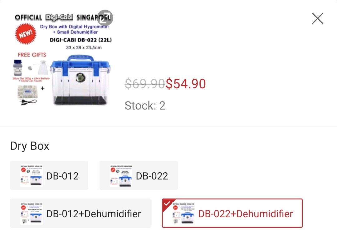 Big dry box 30L + rechargeable silica gel, Photography, Photography ...