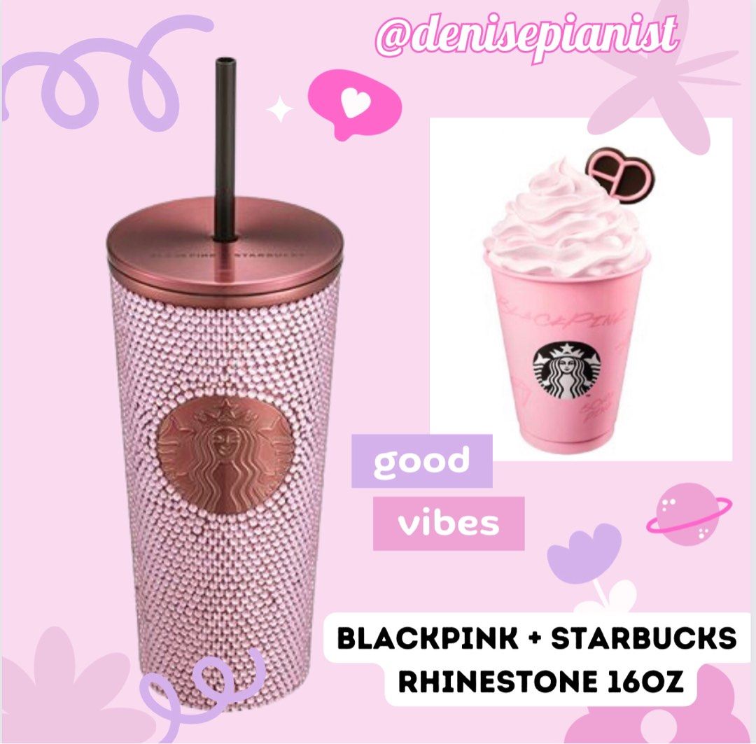 BLACKPINK x STARBUCKS Limited Edition Rhinestone Tumbler 16oz ...