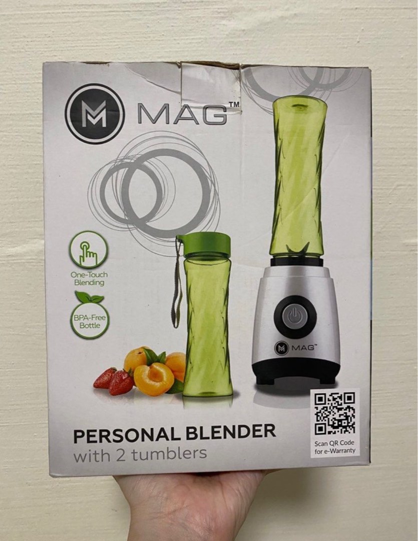 BN Brand New MAG Personal Portable Blender with 2 tumblers bottles, TV ...