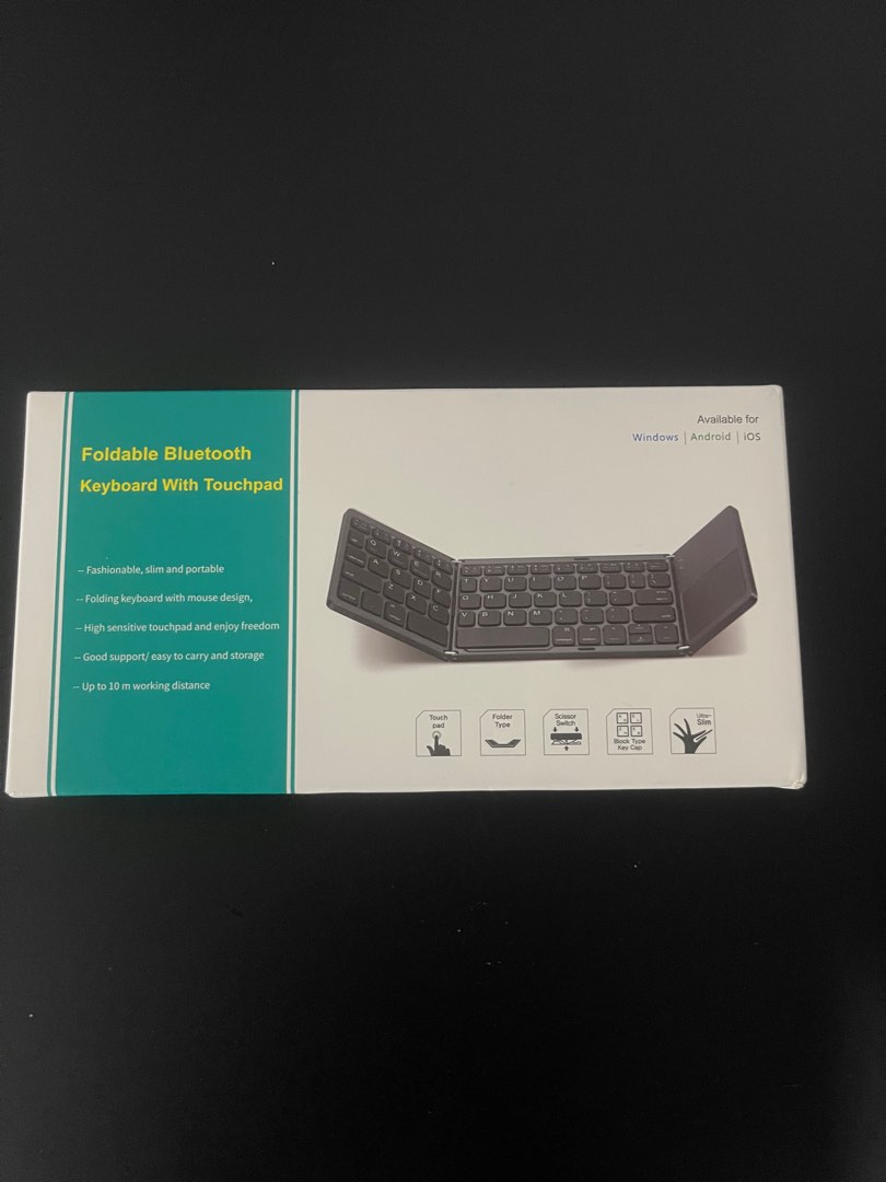 BN Foldable Bluetooth keyboard with touchpad, Computers & Tech, Parts ...