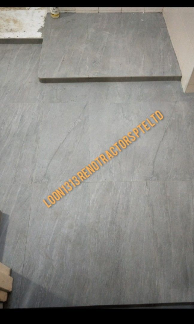 Bto Kitchen Floor Overlay Tiles Works Completed!!!, Home Services ...