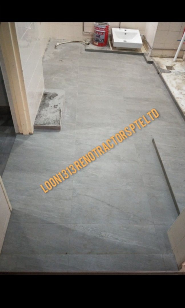 Bto Kitchen Floor Overlay Tiles Works Completed!!!, Home Services ...