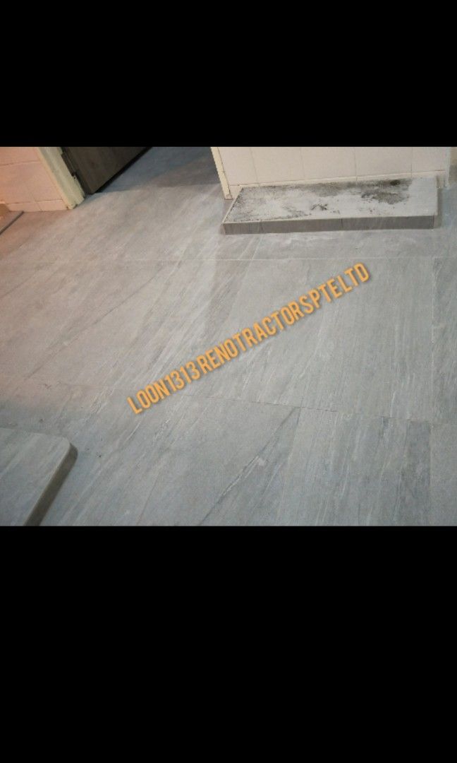 Bto Kitchen Floor Overlay Tiles Works Completed!!!, Home Services ...