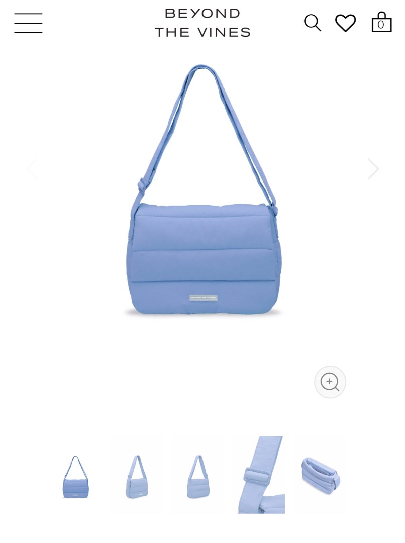 BTV poofy bag periwinkle, Women's Fashion, Bags & Wallets, Cross-body ...