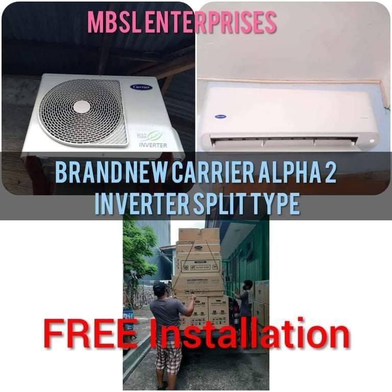 Carrier Alpha Inverter Split Type With Free Installation on Carousell