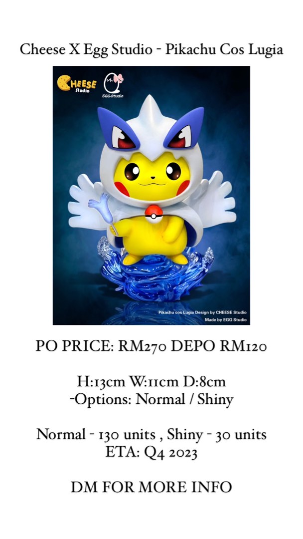 Cheese X Egg Studio - Pikachu Cos Lugia, Hobbies & Toys, Toys & Games on Carousell