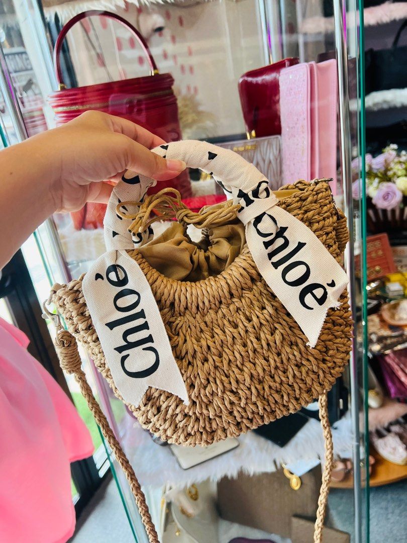 Chloe Woven Rattan Crossbody Bag on Carousell