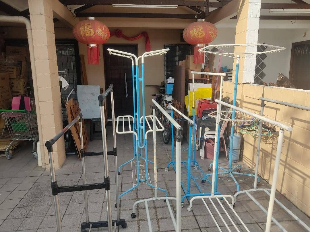 Cloth hanger railing, hanging rack, towel hanger, rak sidai/ gantung ... Cloth hanger railing, hanging rack, towel hanger, rak sidai/ gantung ...