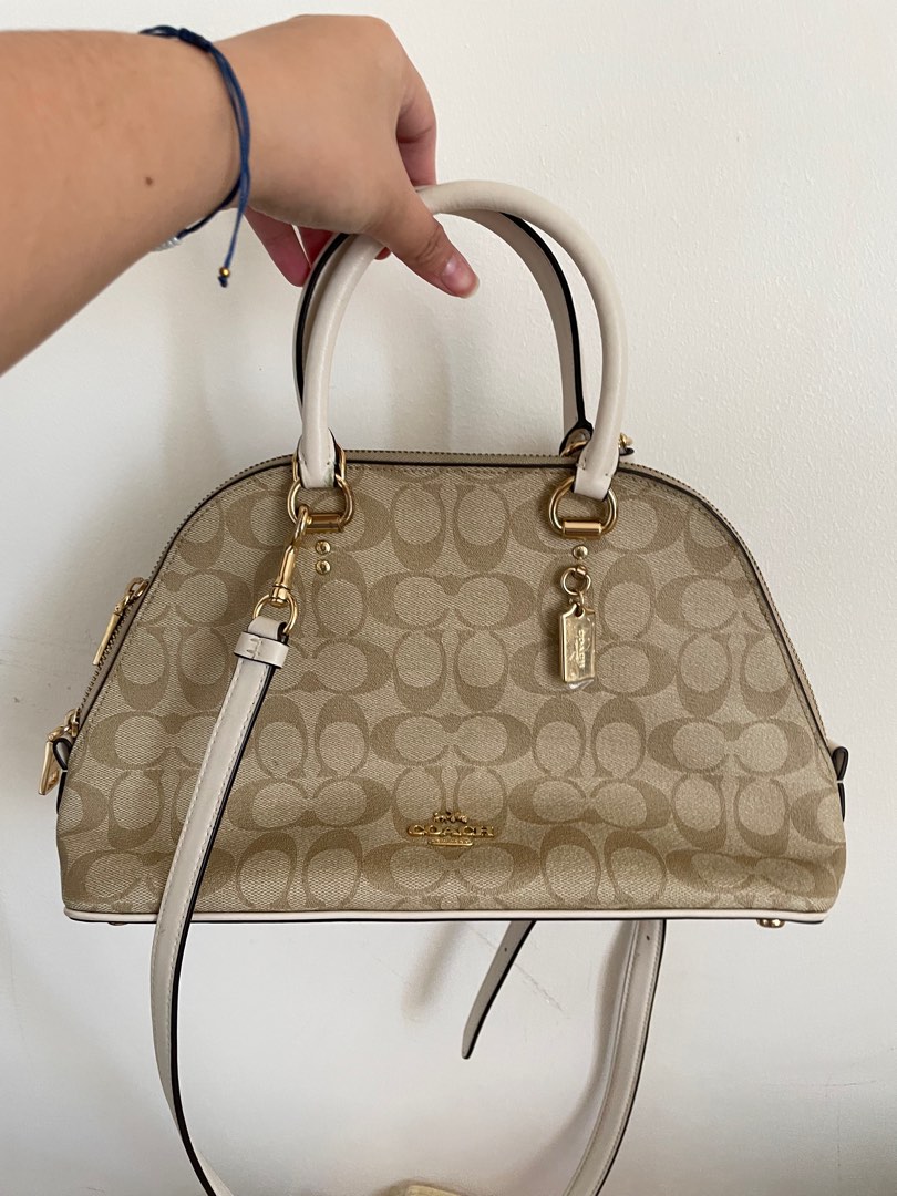 Coach Katy Satchel in White on Carousell