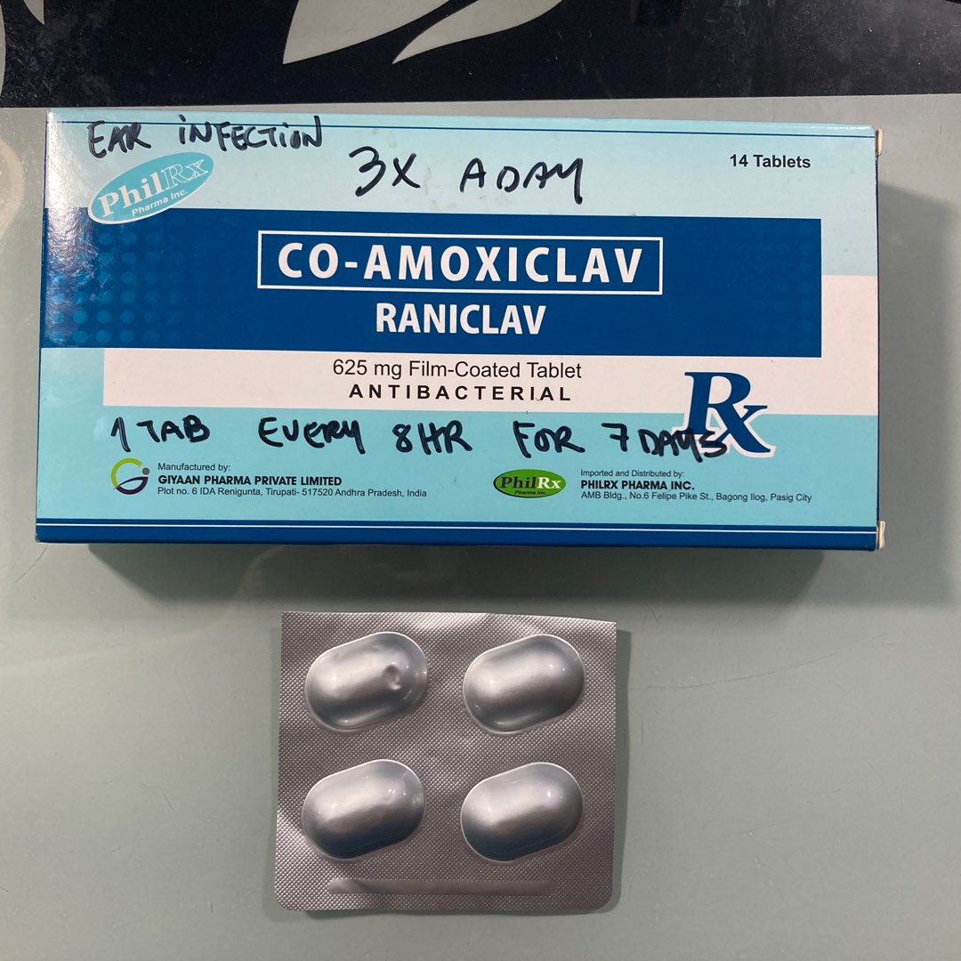 Co-Amoxiclav Raniclav (18 tablets), Health & Nutrition, Health ...