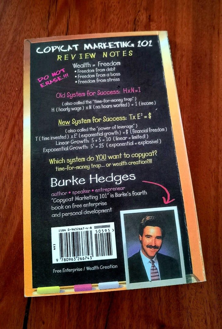 Copycat Marketing 101 Way To Wealth Book By Burke Hedges, Hobbies ...