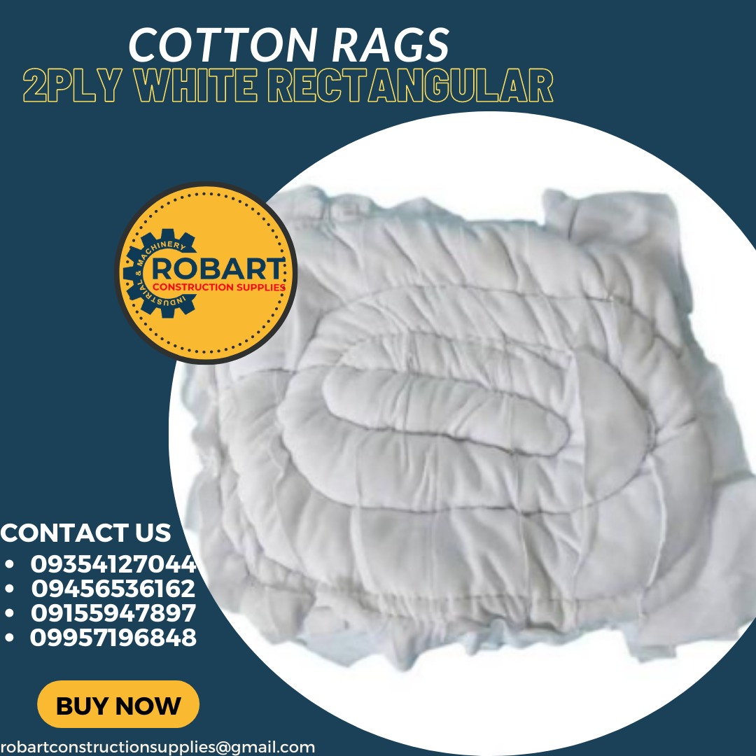 COTTON RAGS 2PLY WHITE RECTANGULAR on Carousell