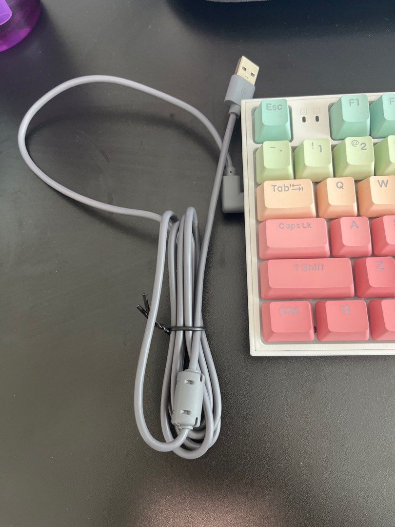 Customised Mechanical Keyboard - Rainbow Keycap, Red Switch, Computers ...