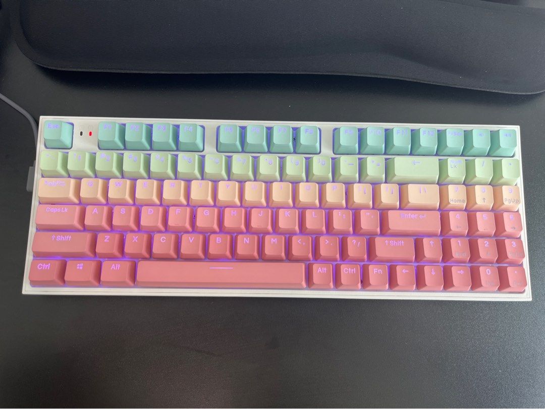 Customised Mechanical Keyboard - Rainbow Keycap, Red Switch, Computers ...
