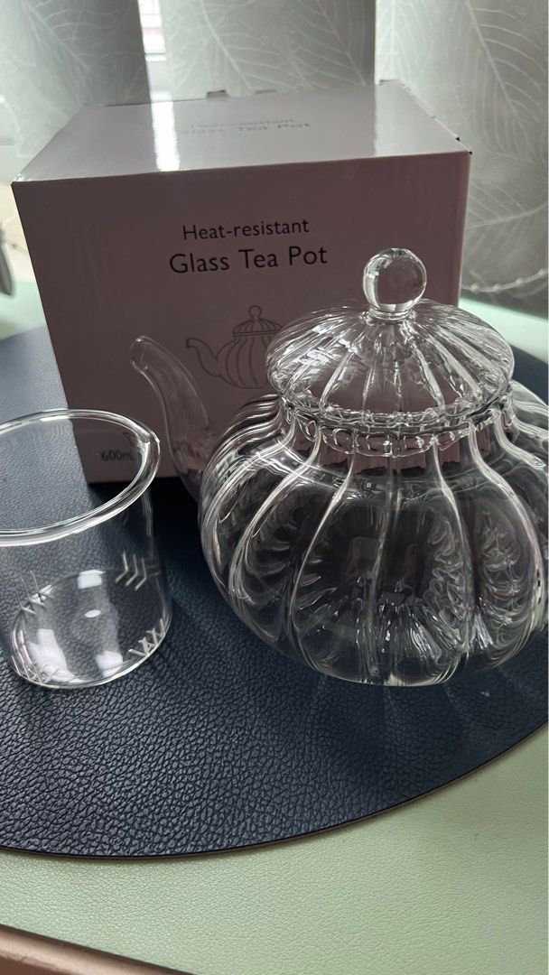 Daiso Glass Tea Pot, Furniture & Home Living, Kitchenware & Tableware ...