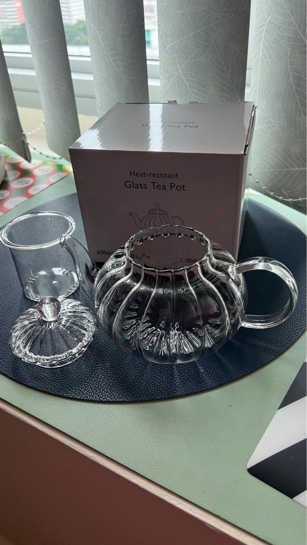 Daiso Glass Tea Pot, Furniture & Home Living, Kitchenware & Tableware ...