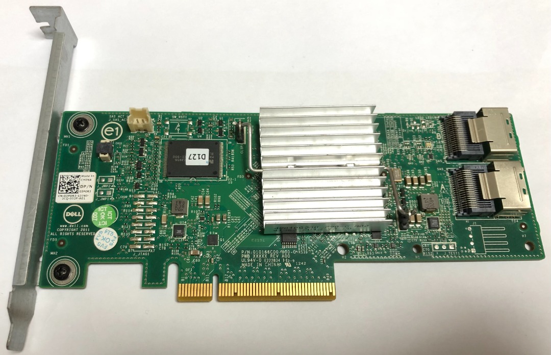Dell PERC H310 8-Port 6Gbps PCI-E SAS/SATA RAID Controller 3P0R3 HV52W ...
