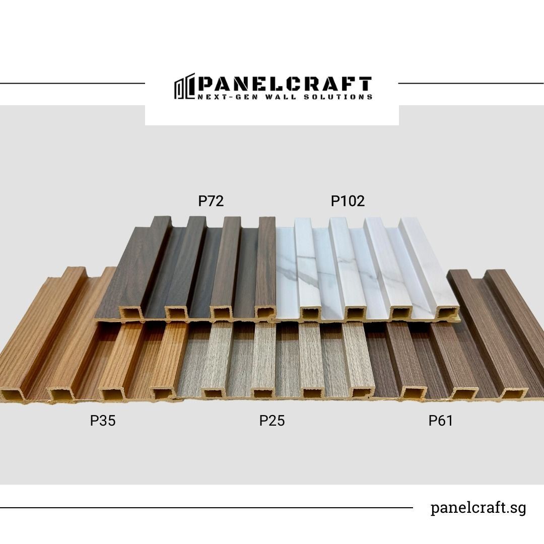 Ready Stock Fluted Wall Panel Sg Local, Aesthetic panels, Waterproof ...