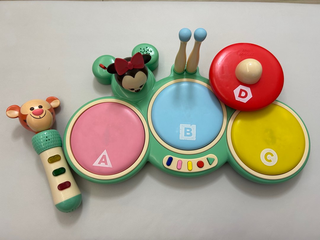 Disney drum & mic, 兒童＆孕婦用品, 嬰兒及小童流行時尚 - Carousell