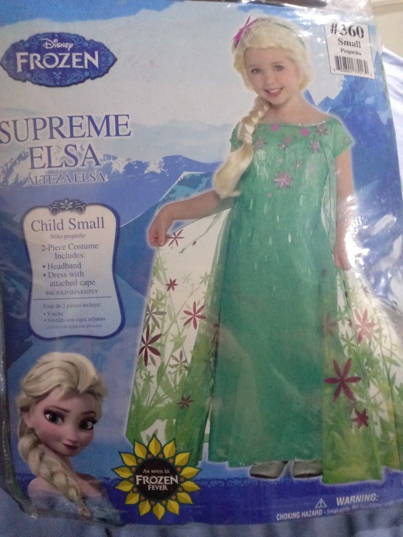 Disney Elsa Frozen Fever Premium Costume Gown On Carousell