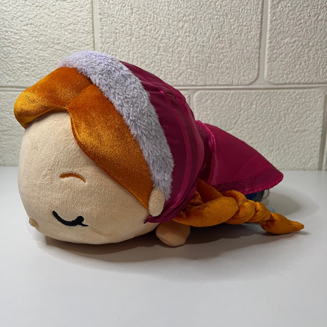 Disney Frozen Sleeping Princess Anna Plush Stuff Toy on Carousell