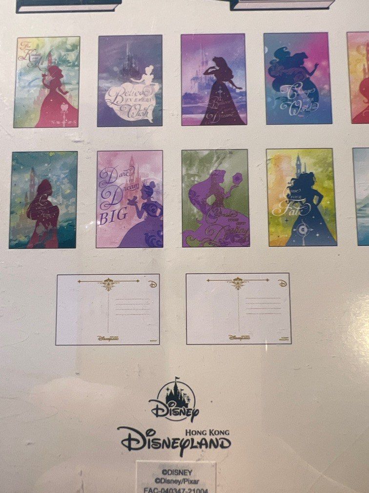 Disney princess postcard box set, Hobbies & Toys, Stationery & Craft ...