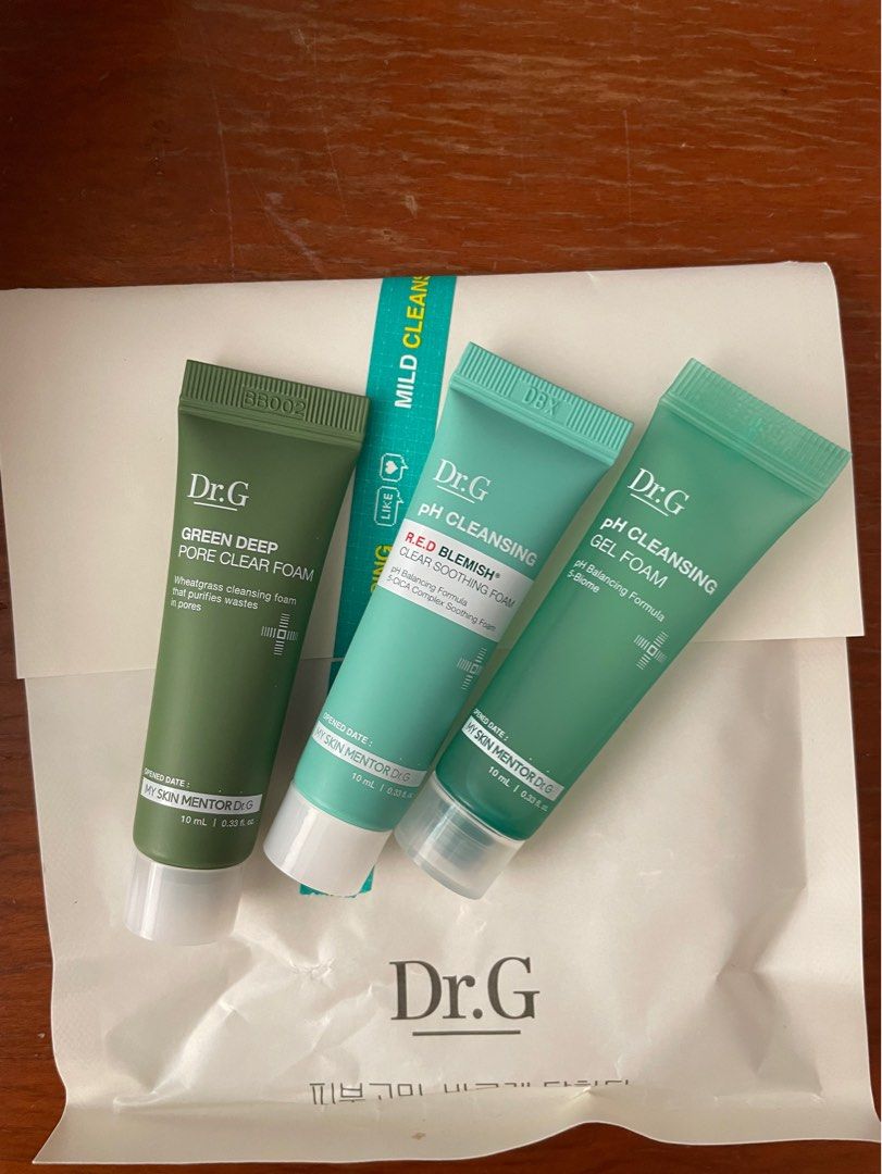 Dr. G cleansing foam, cleansing gel, deep pore clear foam, Beauty ...