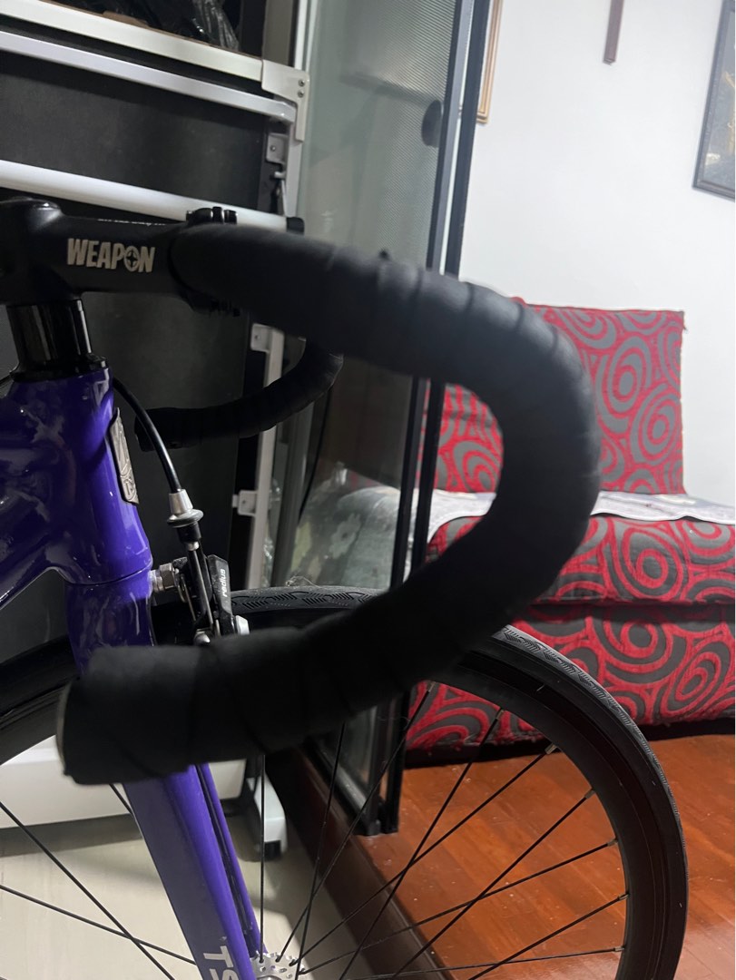 drop bar with bar tape and bar cap, Sports Equipment, Bicycles & Parts ...