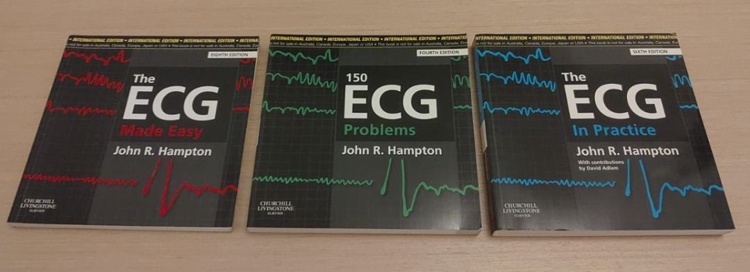 (ECG Book Series) ECG Made Easy, ECG in Practice, 150 ECG Problems by ...